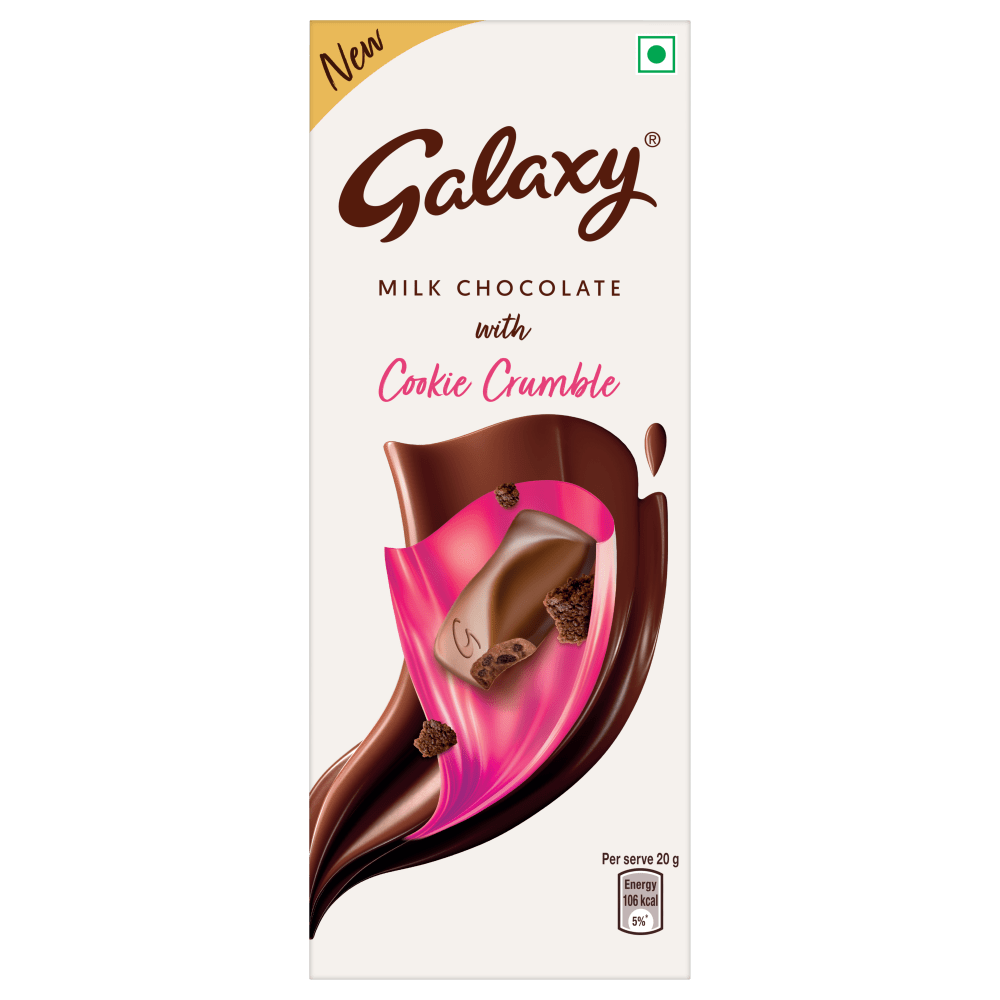 Galaxy Milk Chocolate with Cookie Crumble 96g | Mars